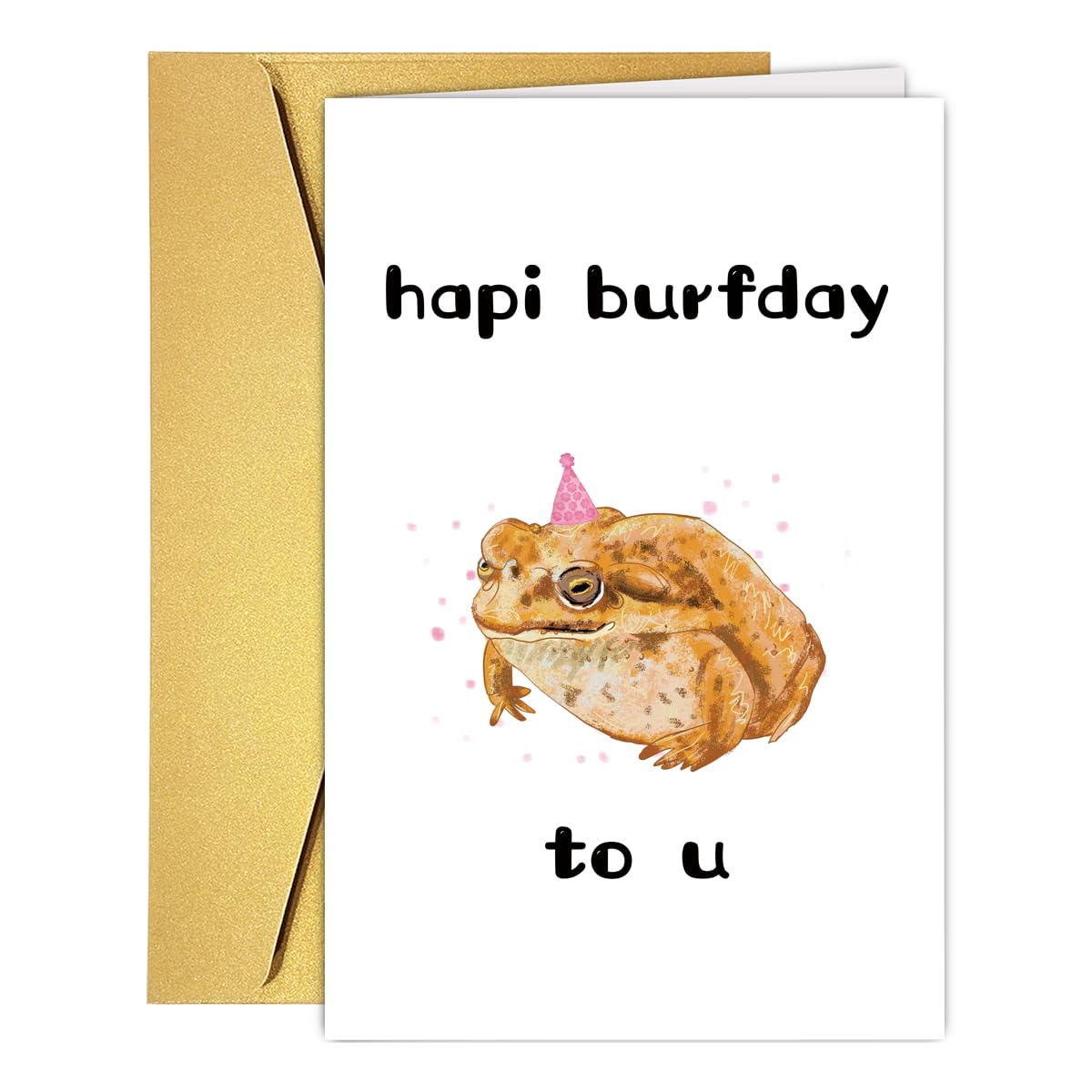 Amazon.com : COLINHELIN Funny Grumpy Frog Birthday Card Gift for Women ...