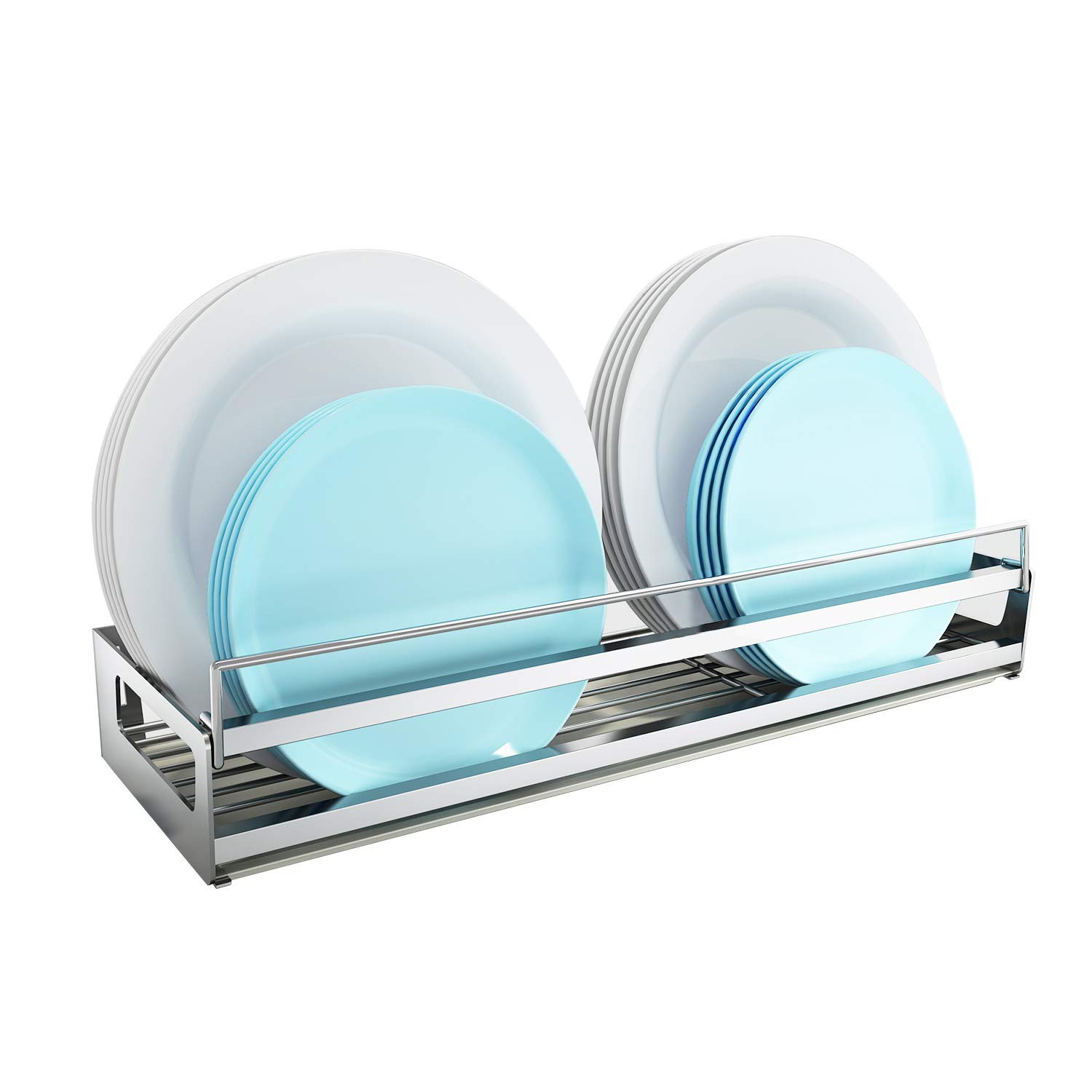 SNTD Wall Mount Dish Drying Rack Organizer with Drainboard, 304 ...