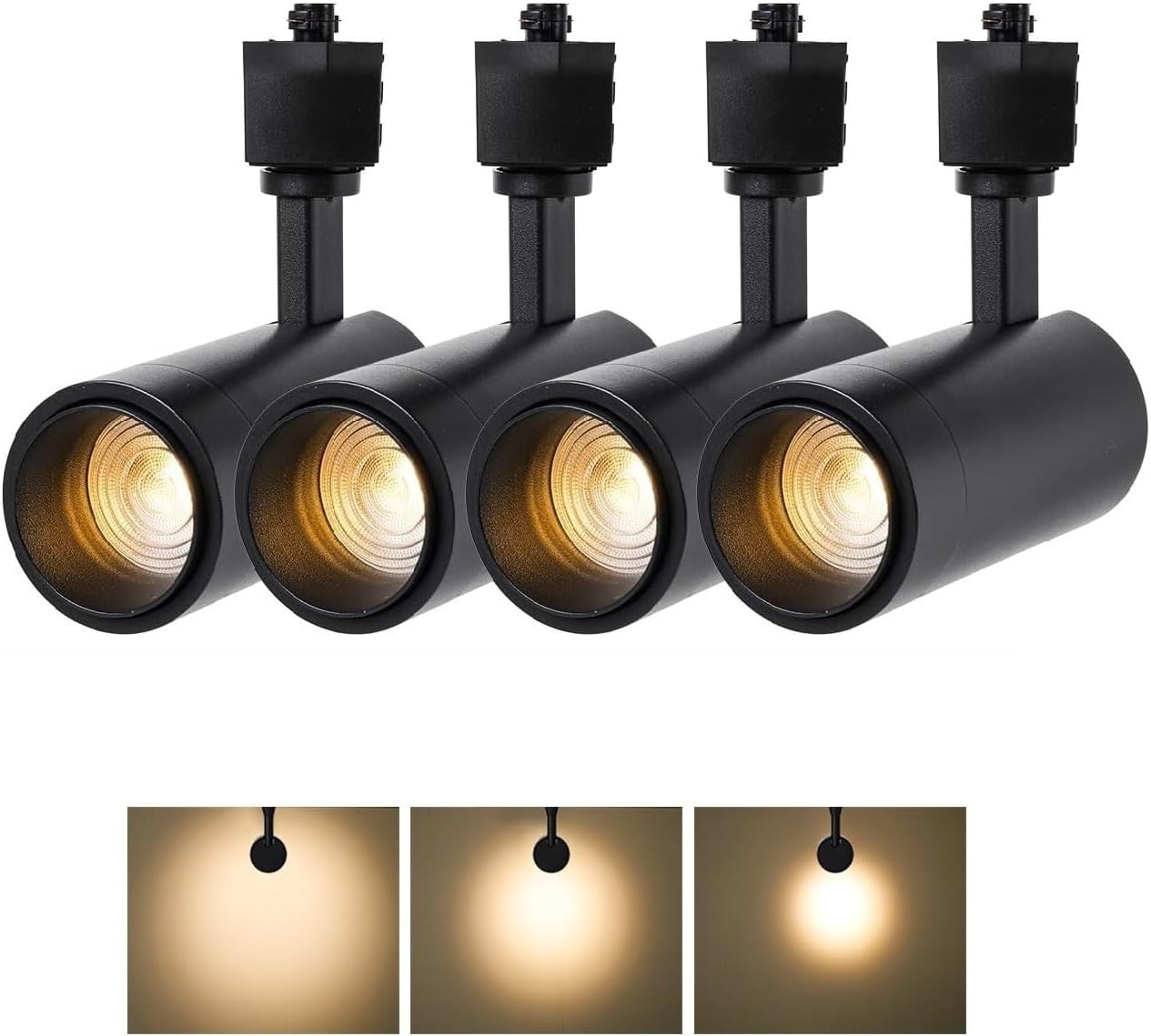 ELEGLO 12W Zoomable Track Light Heads,H Track Lighting Heads,15°- 60 ...