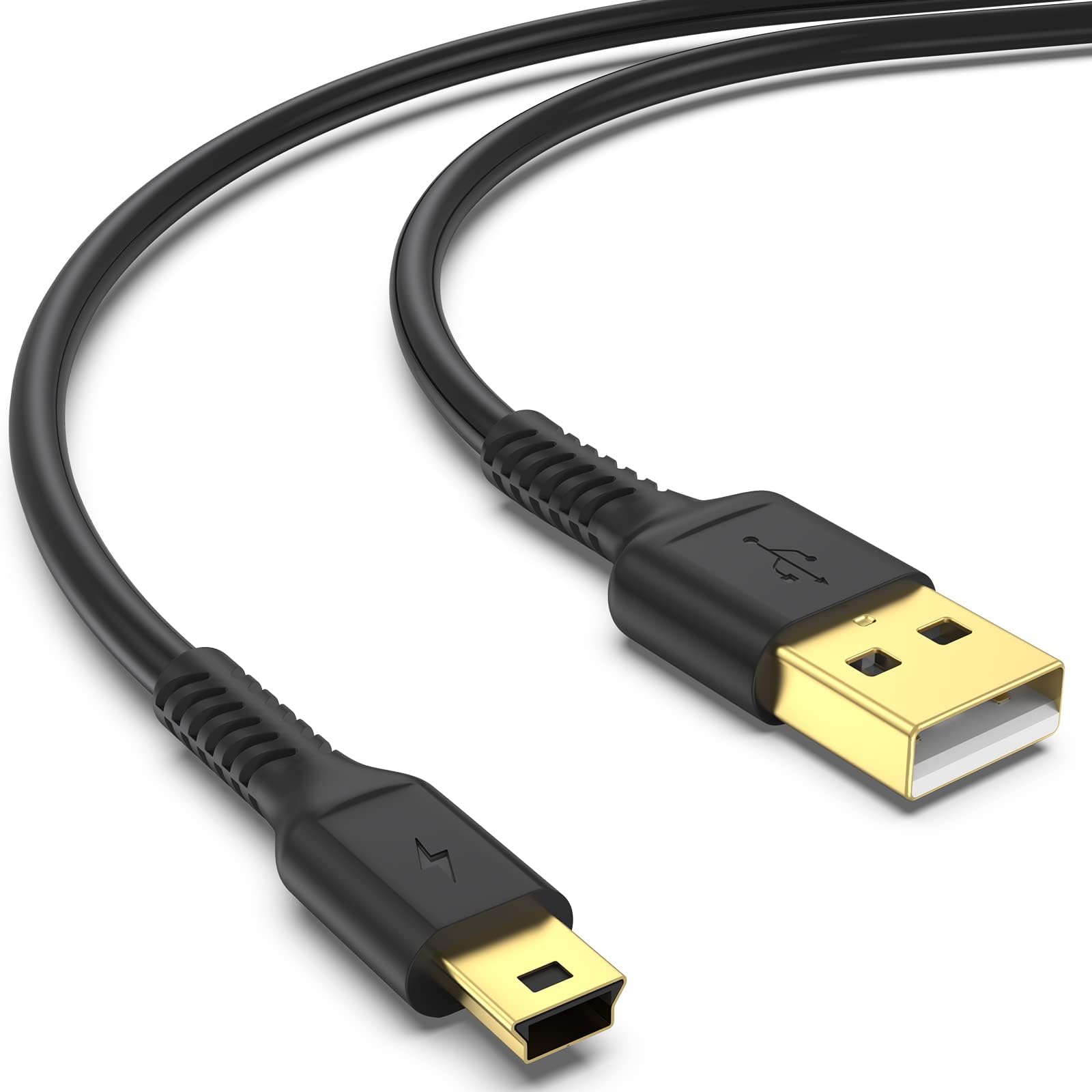 Amazon.com: CableWholesale Black USB Type A Male to 4 Pin Mini-B Male ...