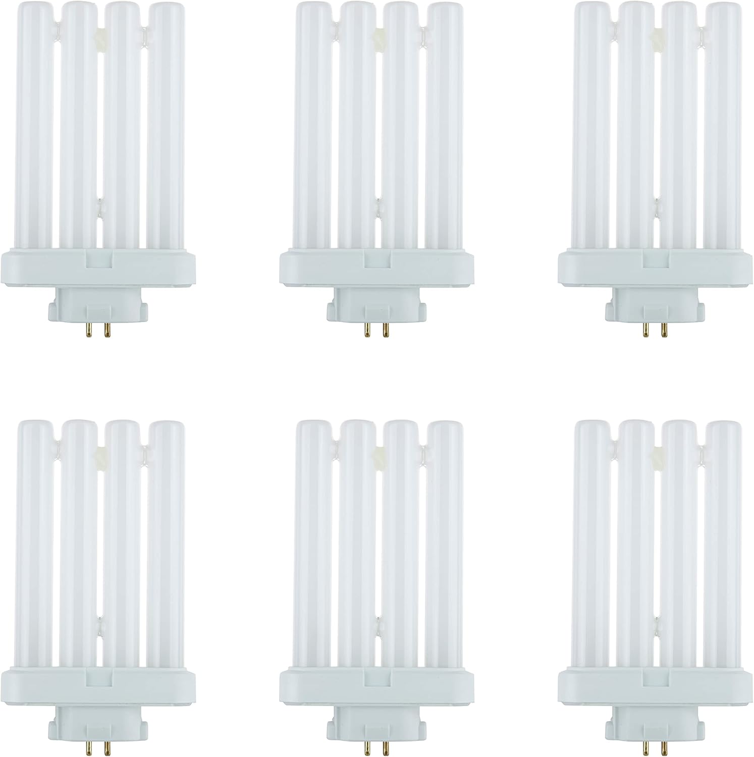 Sunlite 41760 27-Watt FML 4-Pin Quad Tube CFL Light Bulbs, GX10Q-4 Base ...