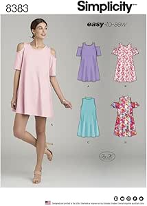 Amazon.com: Simplicity Sewing Pattern D0668 / 8383 - Misses' Knit ...