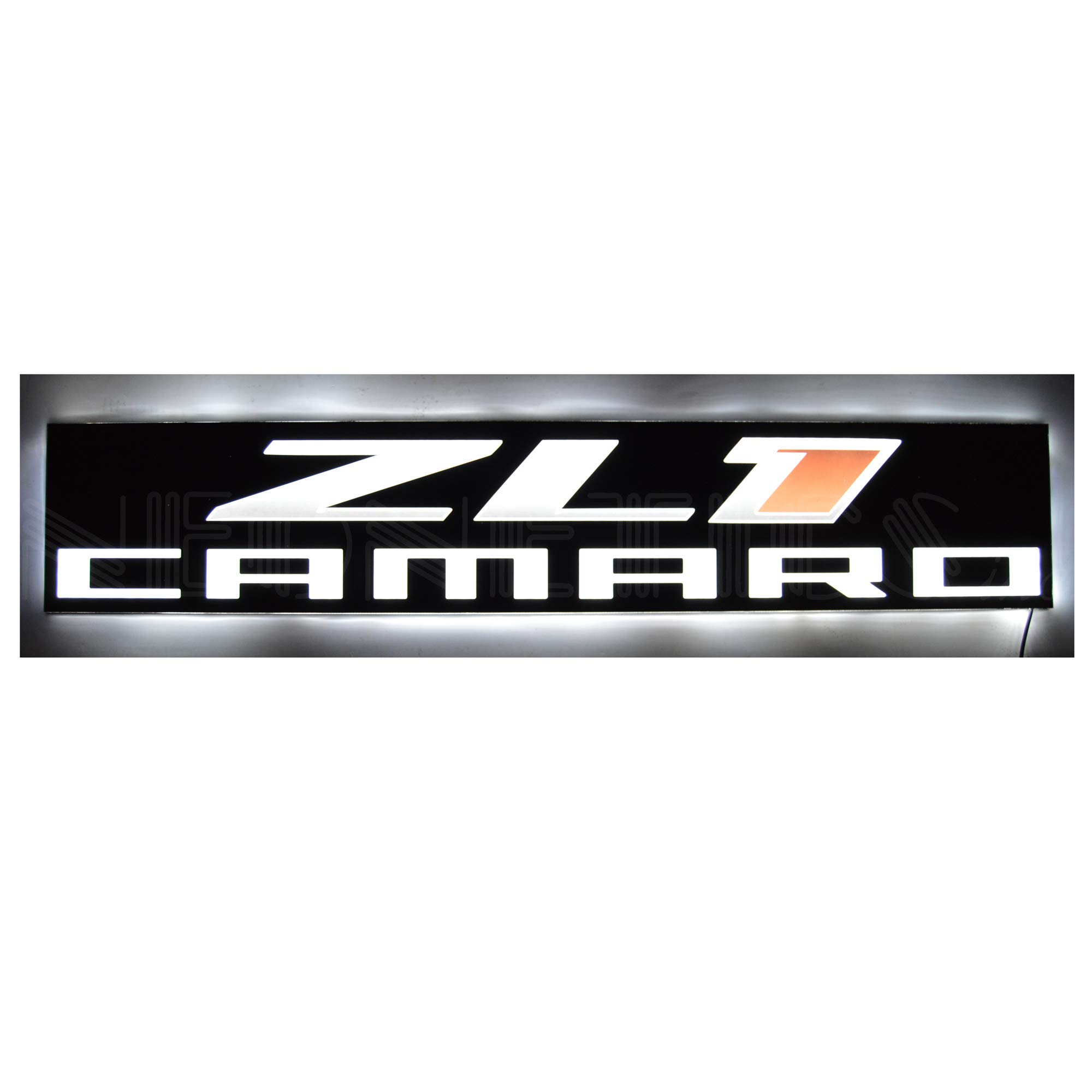 Camaro Zl1 Logo Chevy Camaro ZL1 Ultra Slim Led Wall Light Sign Red,