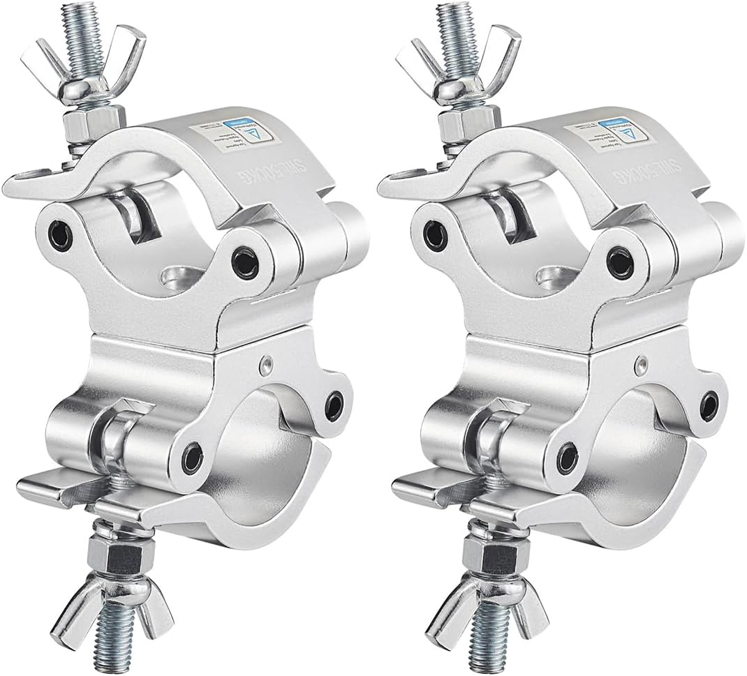 Amazon.com: TUV Pro-Swivel Truss Clamp 2 inch, 2 Packs Rualin Heavy Duty 1100lb / 500kg Swivel ...