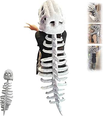 Amazon.com: Realistic Dinosaur Skeleton Costume Set, Adult Halloween ...
