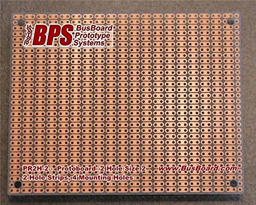 Busboard PR2H2 2-Hole Segmented Stripboard Pattern Prototyping Circuit ...