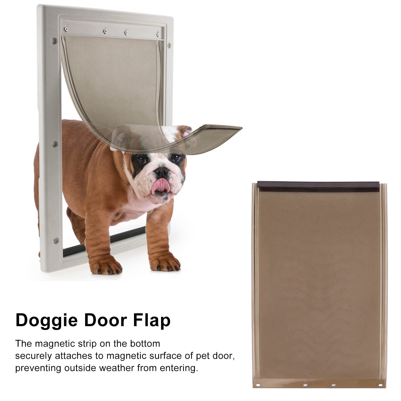 SNOQ Dog Door Flip Replacement Heavy Duty Dog Door Flap for Aluminium ...