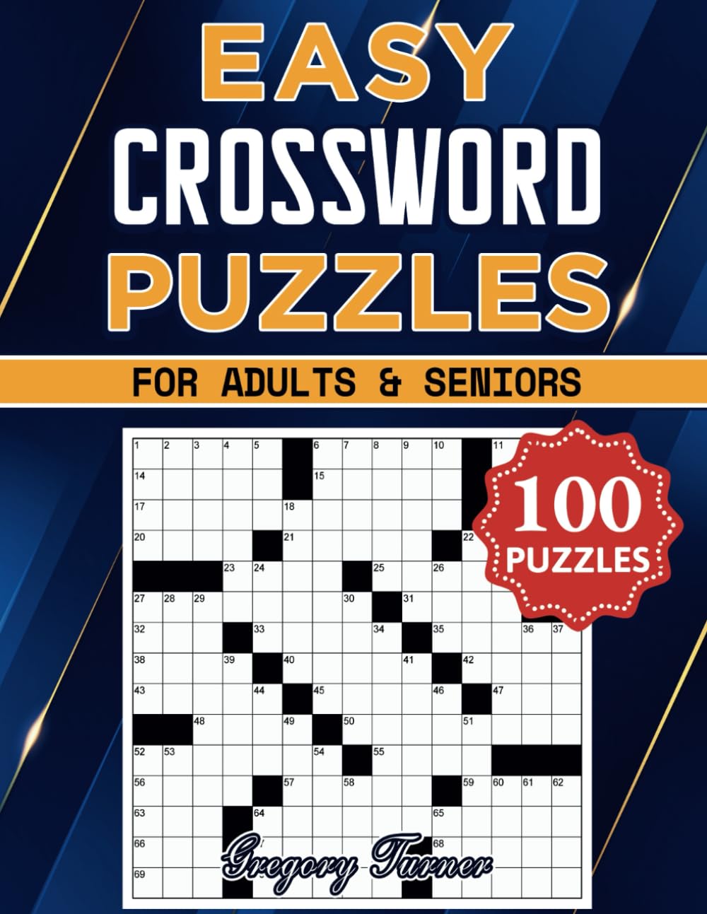 Easy Crossword Puzzle Book For Adults and Seniors - 100 Puzzles: Easy ...