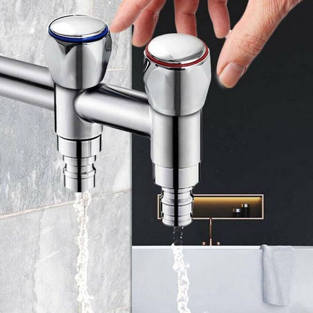 Bathroom Fixture Replacement 2-Piece Faucet Handle Set - Hot & Cold ...