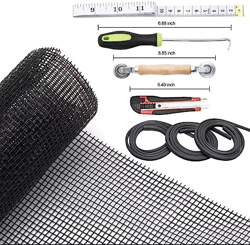 Window Screen Repair Kit,Replacement Mesh for Sliding Door & Window ...