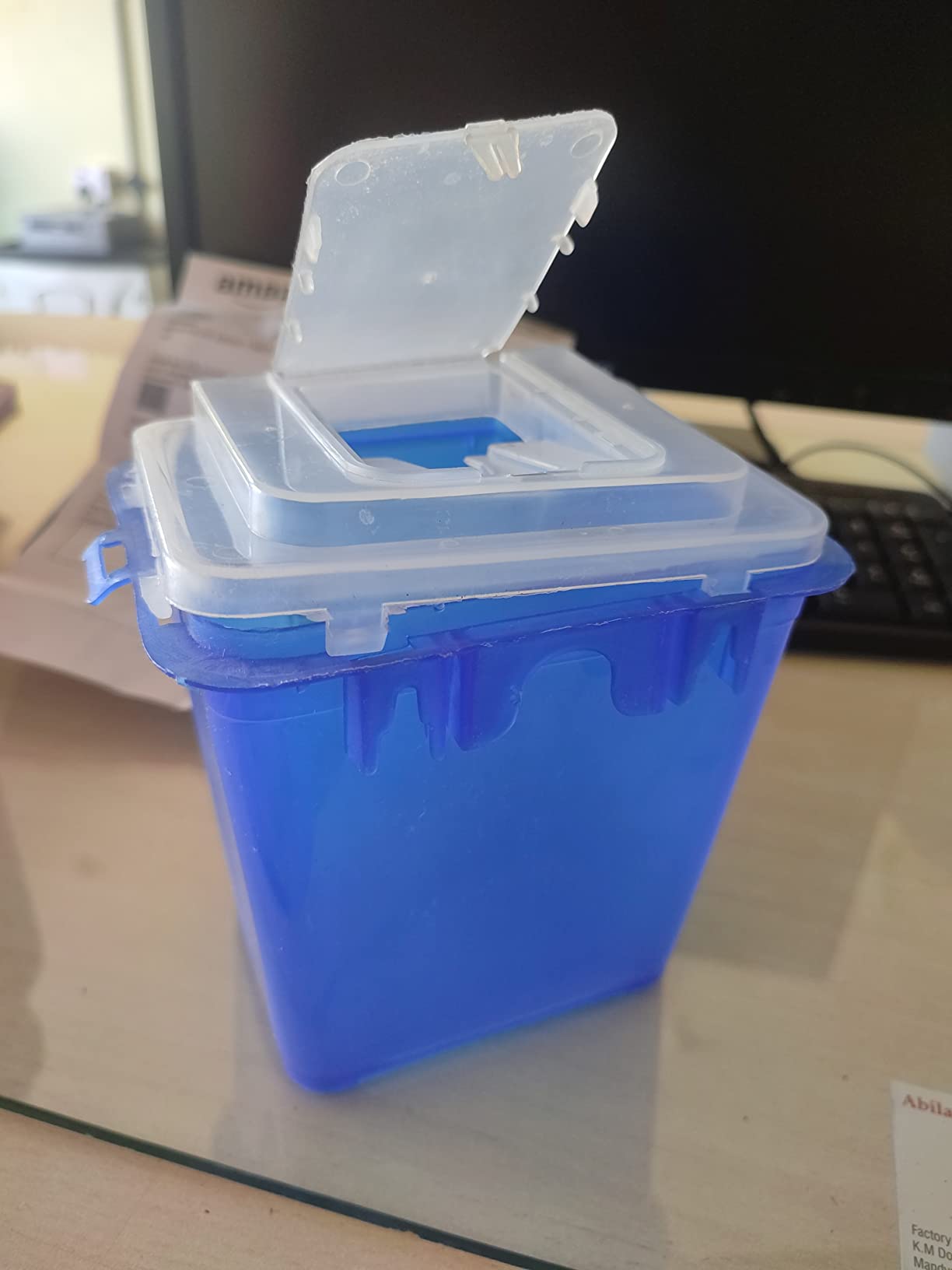 PENTAMED Blue Sharps Containers | Glass Waste and Metallic Implants ...