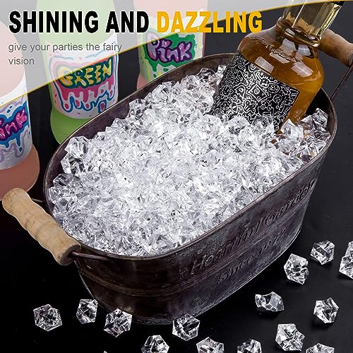 Snapklik.com : 1000PCS Fake Ice Rocks, 44Lbs Acrylic Ice Cubes Clear ...