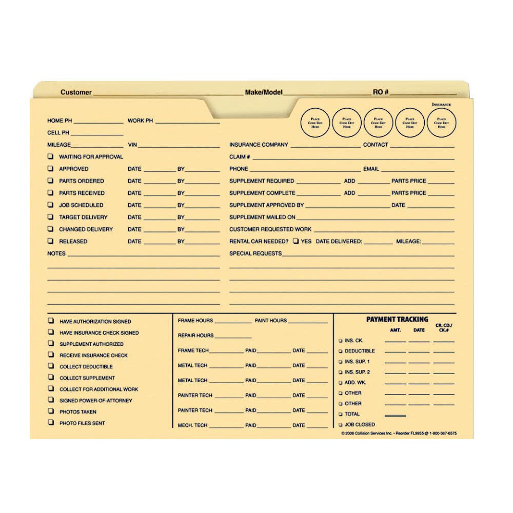 Amazon.com : 100pcs Heavyweight 150lb Manila Job Jacket Folder FL9955 ...