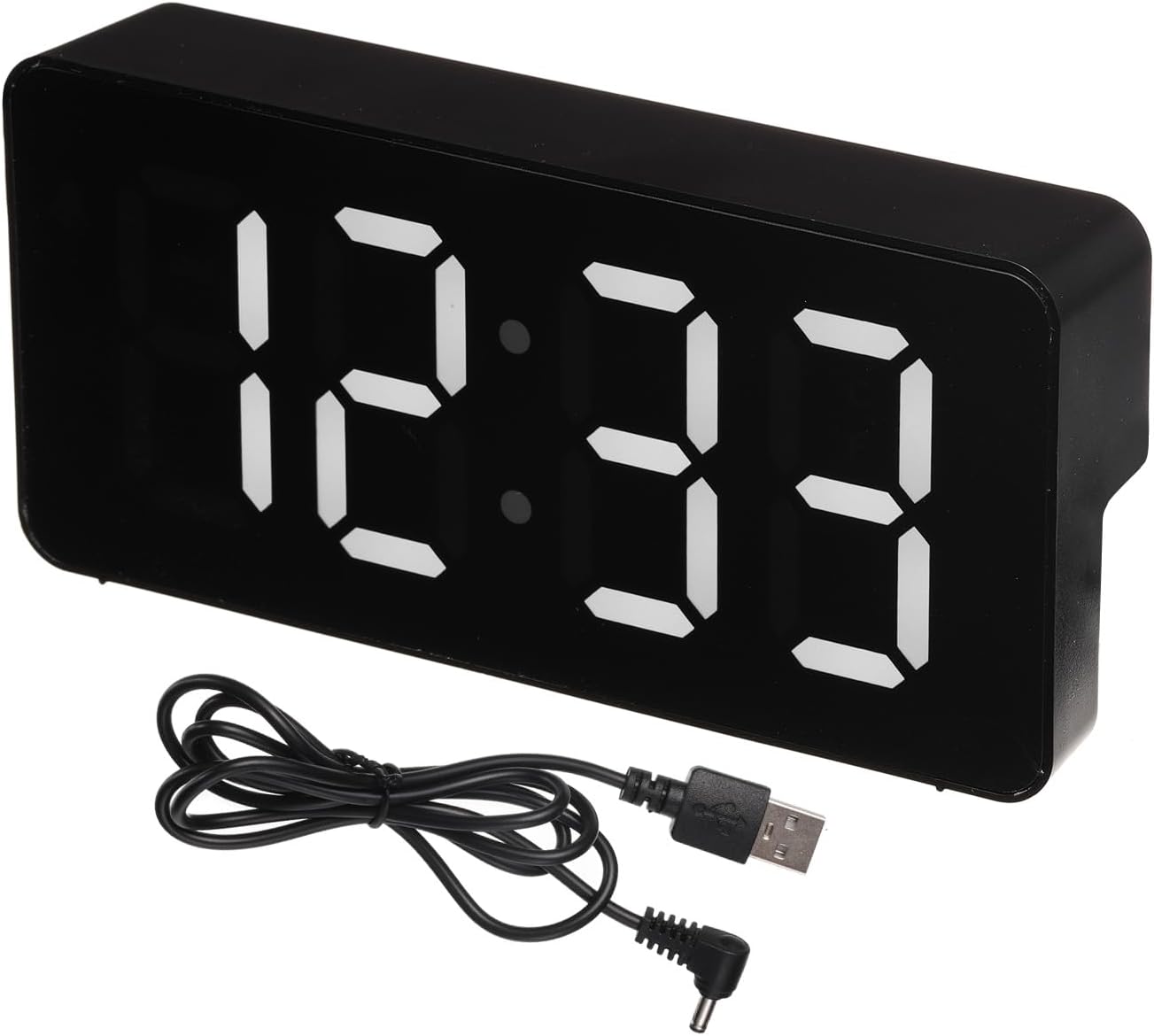 Amazon.com: uxcell Square Electronic Alarm Clock Slim, Alarm Clock with ...