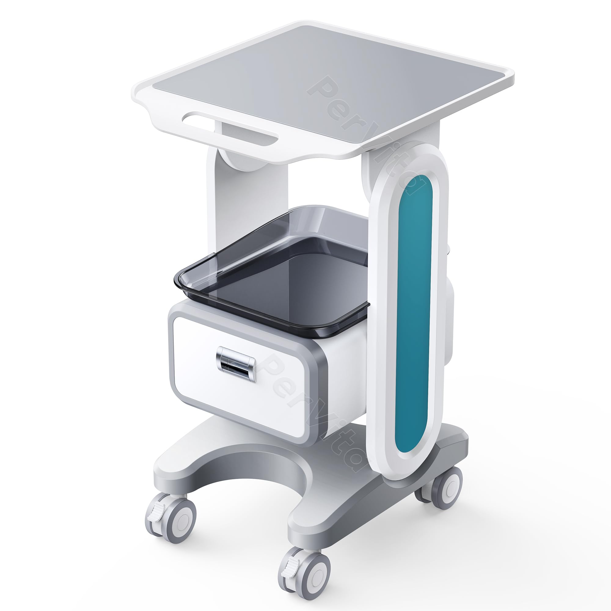 Amazon.com: Professional Medical Trolley Cart with Wheels Mobile ...