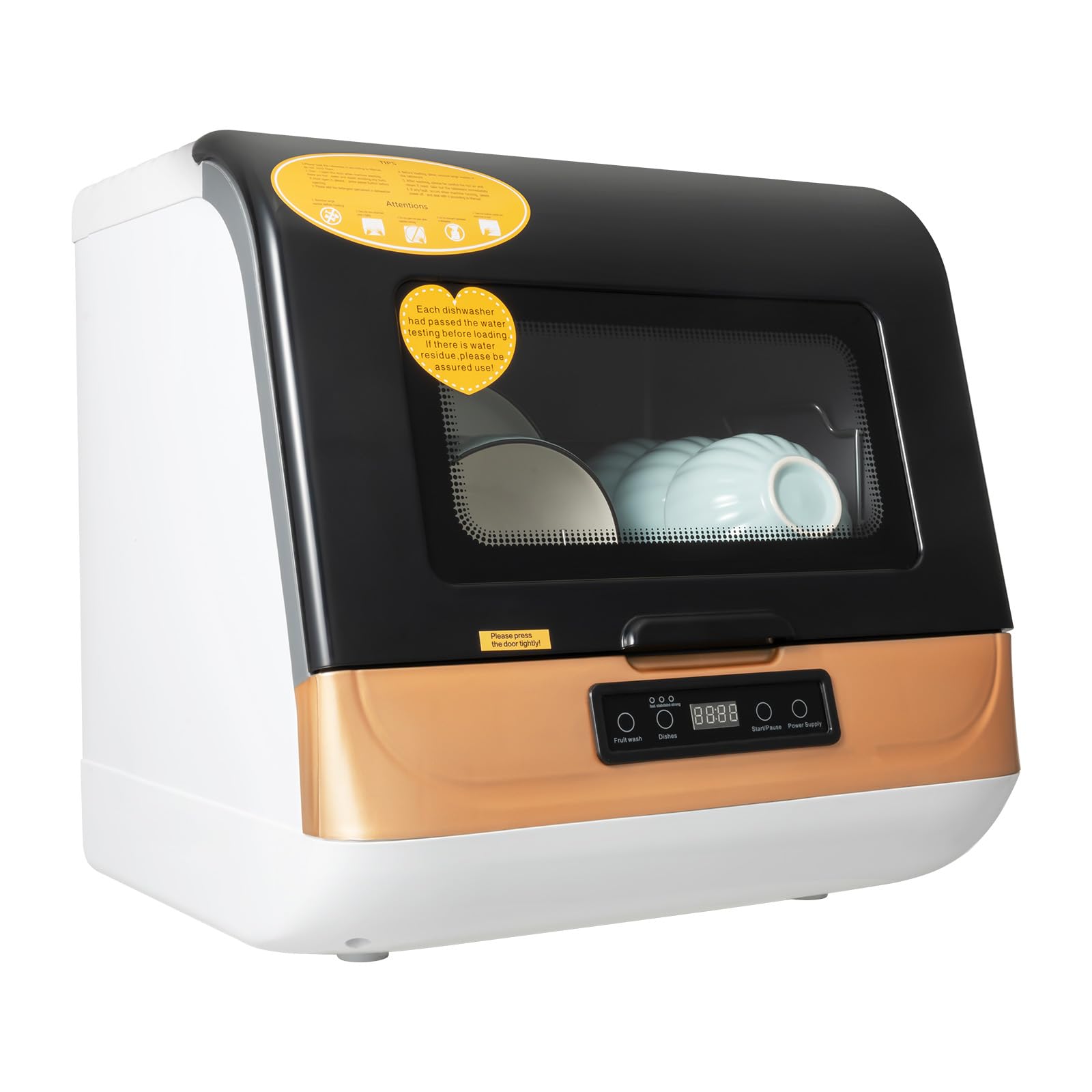 Amazon.com: Countertop Dishwasher, 800W 110V Mini Dishwasher with 3-In ...