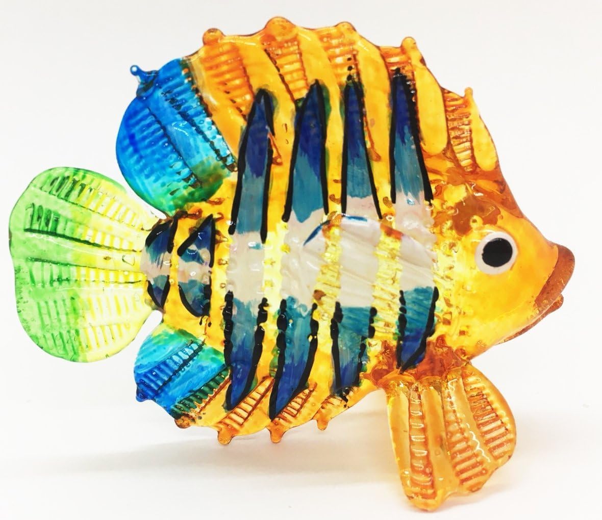 Amazon.com: WitnyStore 2¾" Yellow Blue Regal Angelfish Angel Fish ...