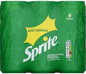 Sprite Soda citron citron-vert - Le pack de 6 canettes de 33cL : Amazon ...