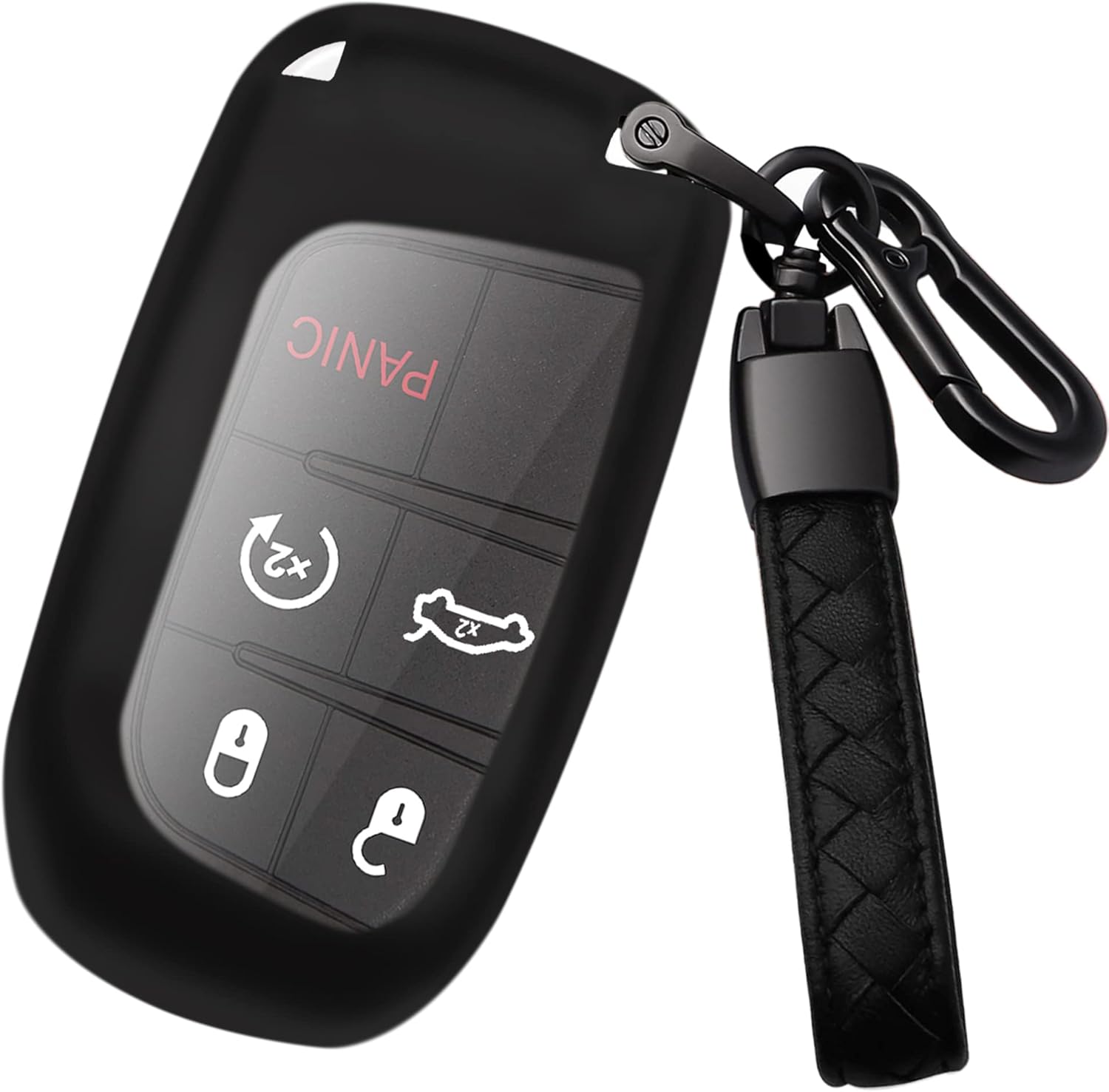 Amazon.com: Key Fob Cover Case for Jeep, Car Key Protector with Key ...