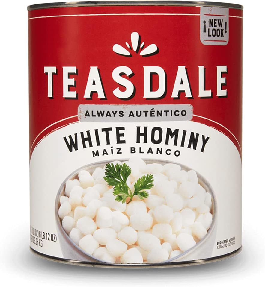 Amazon.com : Teasdale White Hominy, 29 oz : Grocery & Gourmet Food