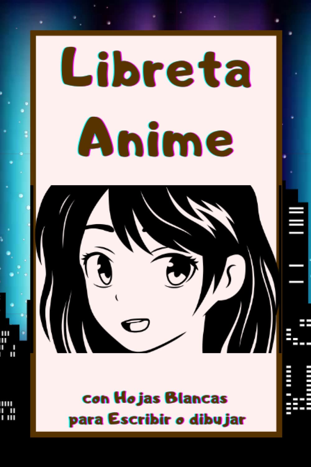 Libreta Anime con Hojas Blancas para Escribir o dibujar: Cuaderno para ...