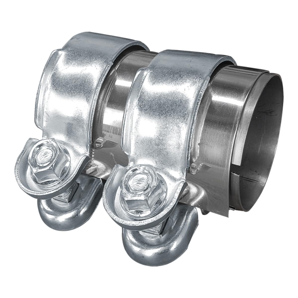 Snapklik.com : 2.5 Inch Automotive Exhaust Clamp, Stainless Steel Butt ...