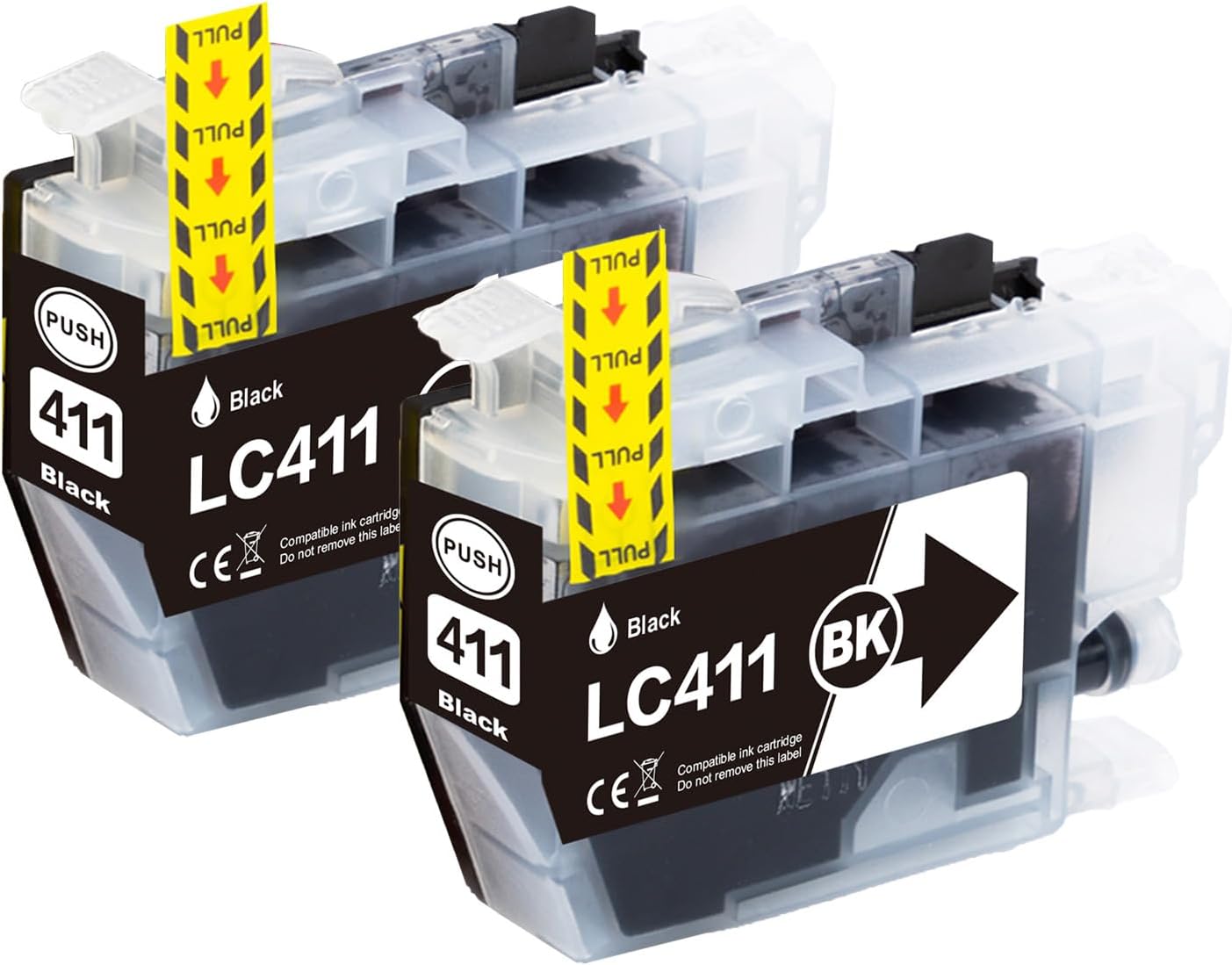 Amazon.co.jp: LC411BK ブラザー 互換インクカートリッジ 染料 Brother用 LC411 ブラック 黒2本 ブラザー インク LC411 対応機種：DCP-J526N ...