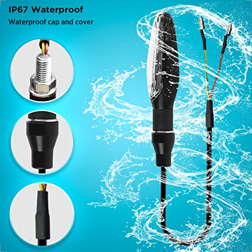 Snapklik.com : Evermotor Led Motorcycle Turn Signals Yellow Tail ...