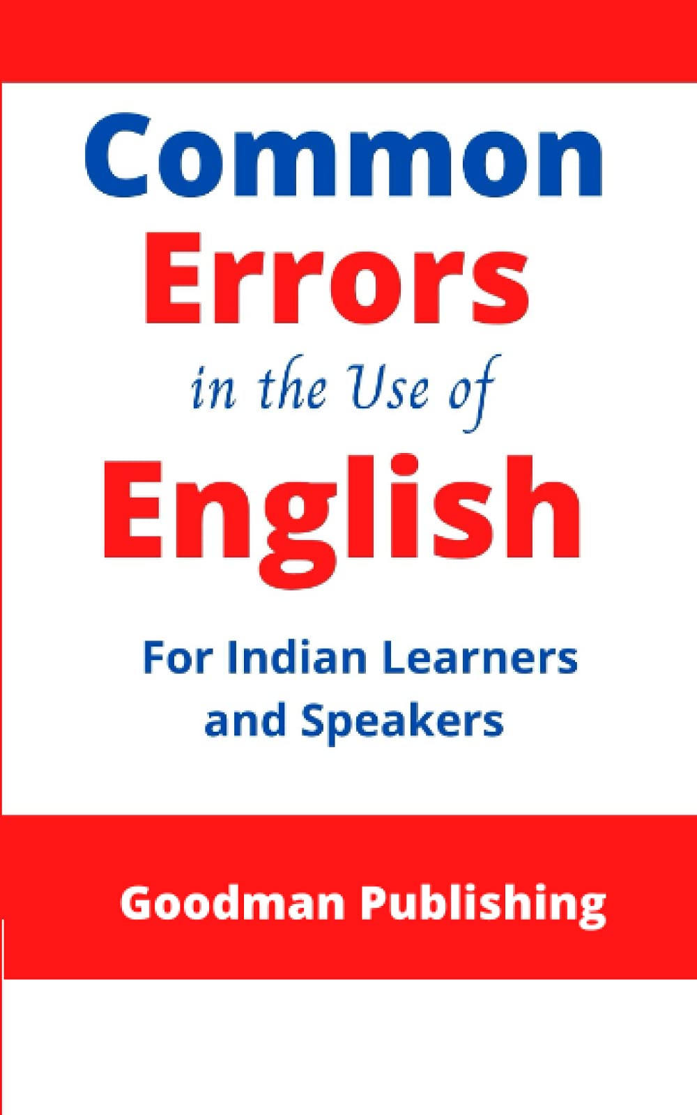 Common Errors In The Use Of English For Indian Learners | Desertcart INDIA
