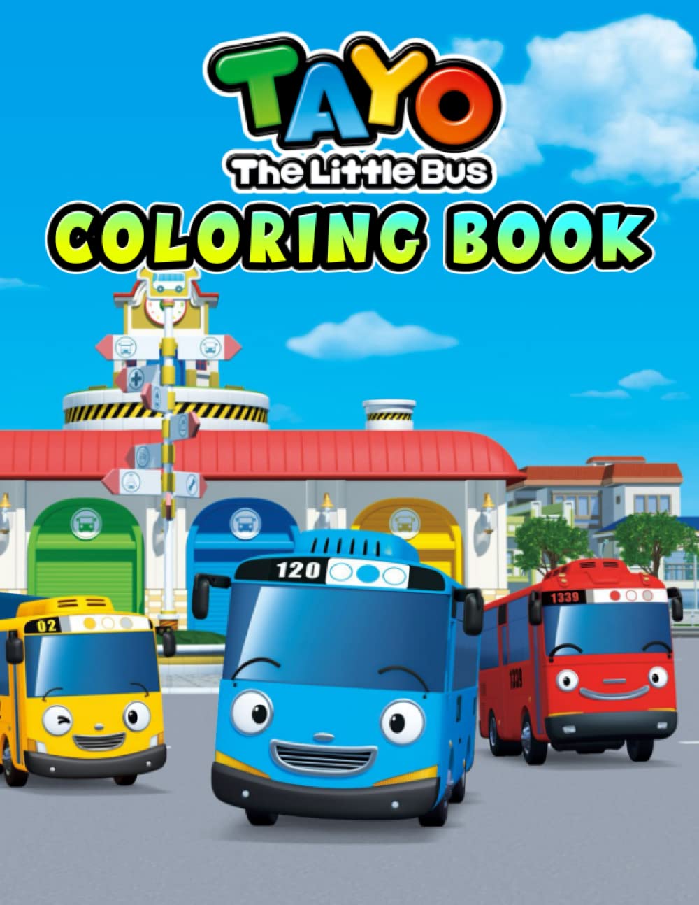 Buy Tayo the Little Bus Coloring Book: Perfect Coloring Book For Adults ...