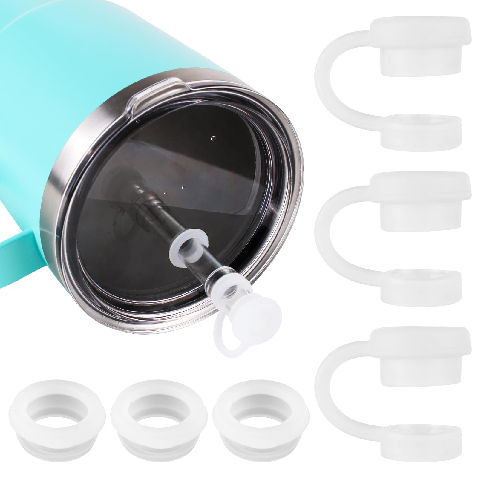 Amazon.com: ZIZAISM Straw Cover and Spill Stopper for Yeti Straw Cup ...