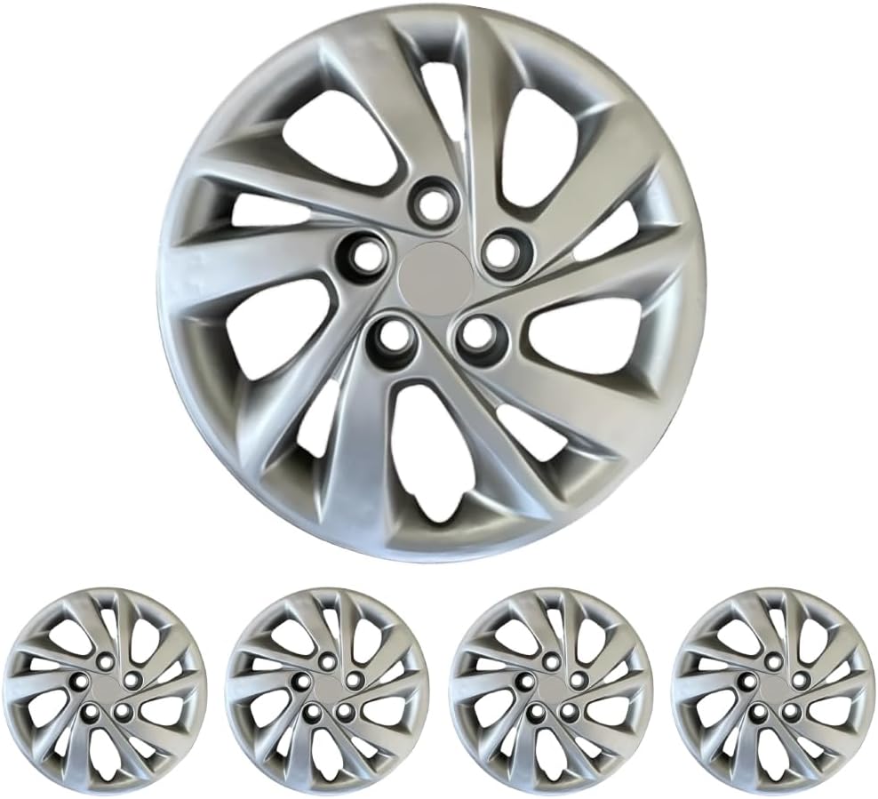 Amazon.com: Hubcaps 15 Inch for Hyundai Elantra – Set of 4 Silver Wheel ...