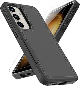 Amazon.com: for Samsung Galaxy S25 Plus Case: Dual Layer Protective Heavy Duty Cell Phone Cover ...