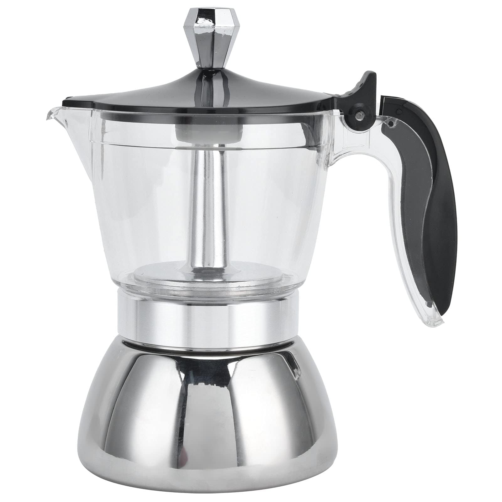 Amazon.com: ZLXHDL Moka Pot Stainless Steel, 200mL 4 Cup Coffee Maker ...
