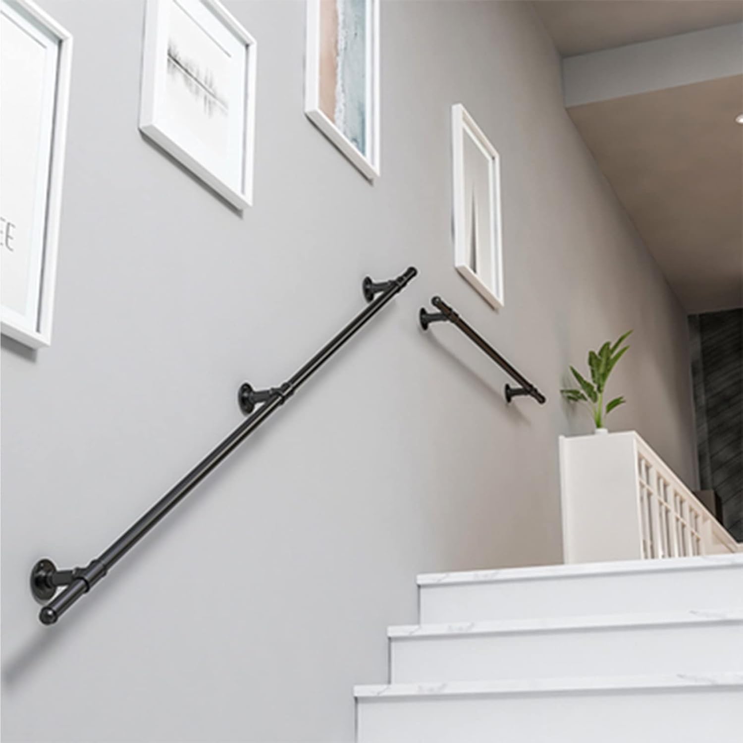 Amazon.com: Stair Railing，Handrail for Indoor Or Outdoor Steps and ...