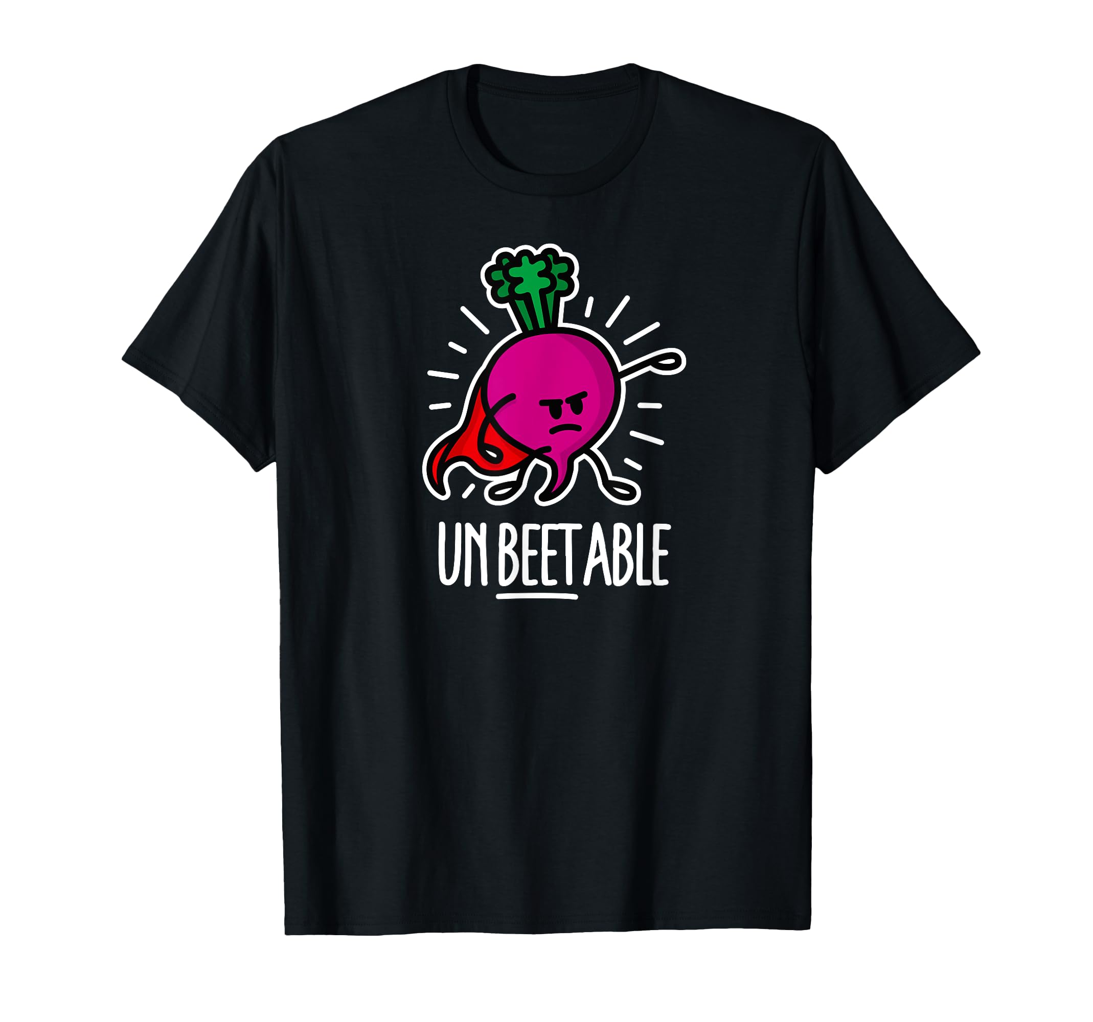 Amazon.com: Unbeetable / unbeatable beetroot fun pun tee shirt gift T ...