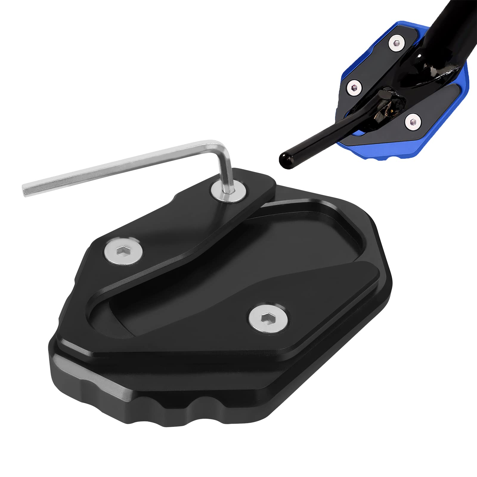 Amazon.com: HAONEL Motorcycle Kickstand Extension Extender Replacement ...