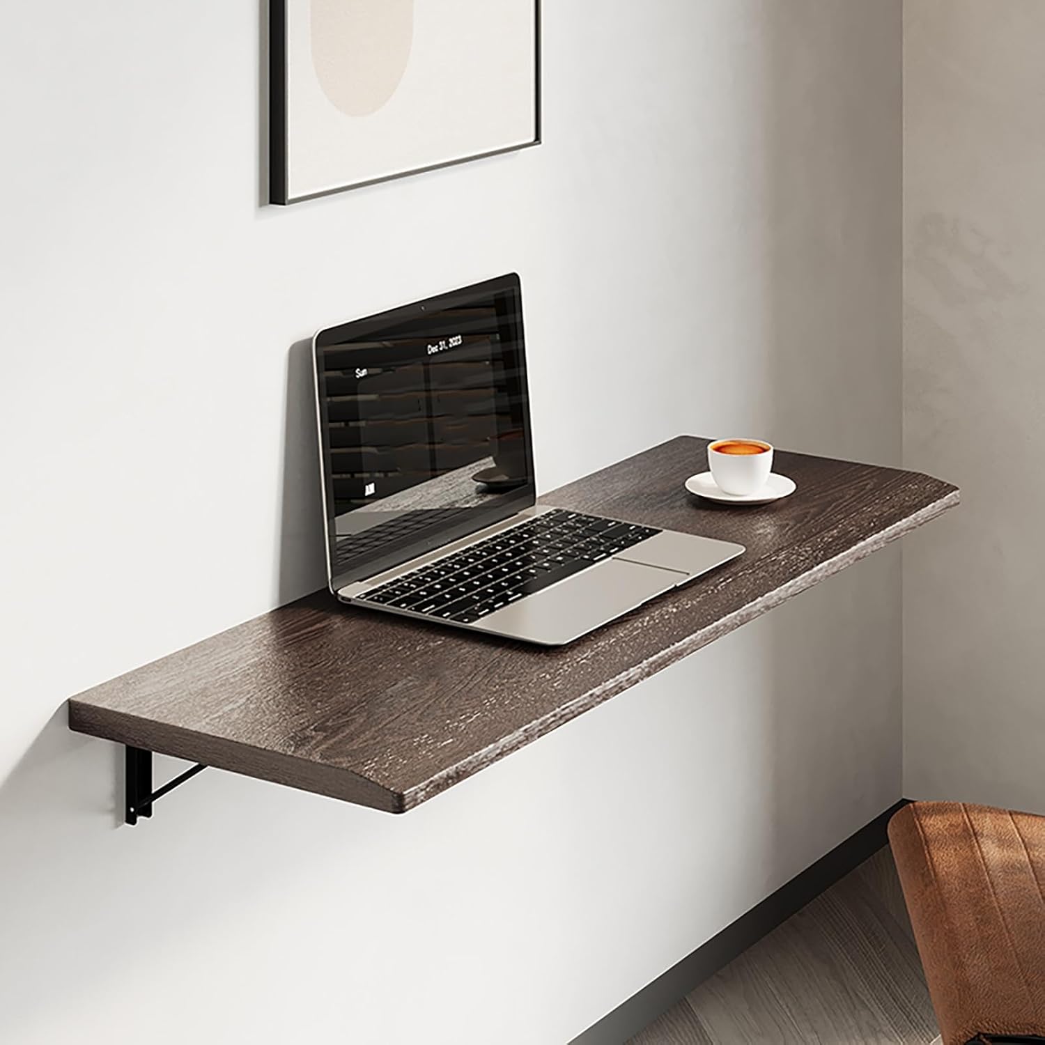 Wall-Mounted Folding Table, Space-Saving Wooden Desk, Kitchen Wall ...