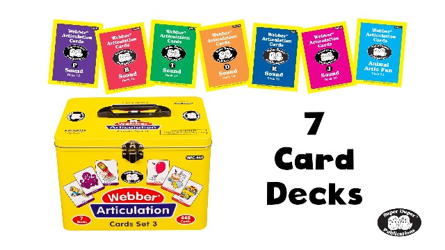 Super Duper Set - 7 Deck Speech Therapy Bundle For S, R, L Sounds ...