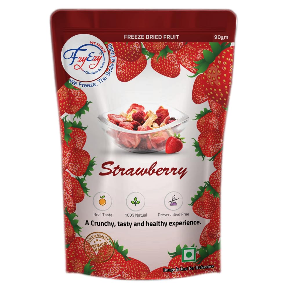 Buy FZYEZY y Premium Freeze-Dried Strawberry Fruit Snacks | Free GMO ...