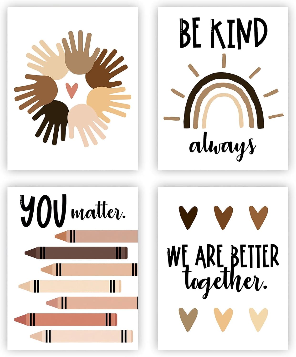 Amazon.com: NIIORE Kids Affirmation Wall Art for Classroom Decor ...
