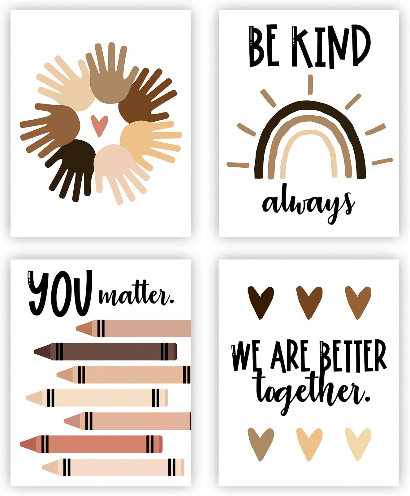 Amazon.com: NIIORE Kids Affirmation Wall Art for Classroom Decor ...