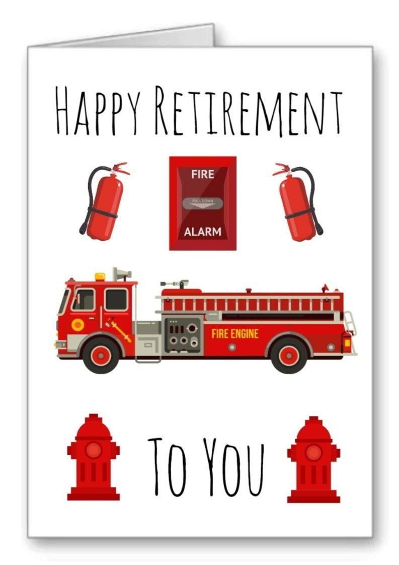 Happy Retirement Fire Department Firefighter Retirement Department