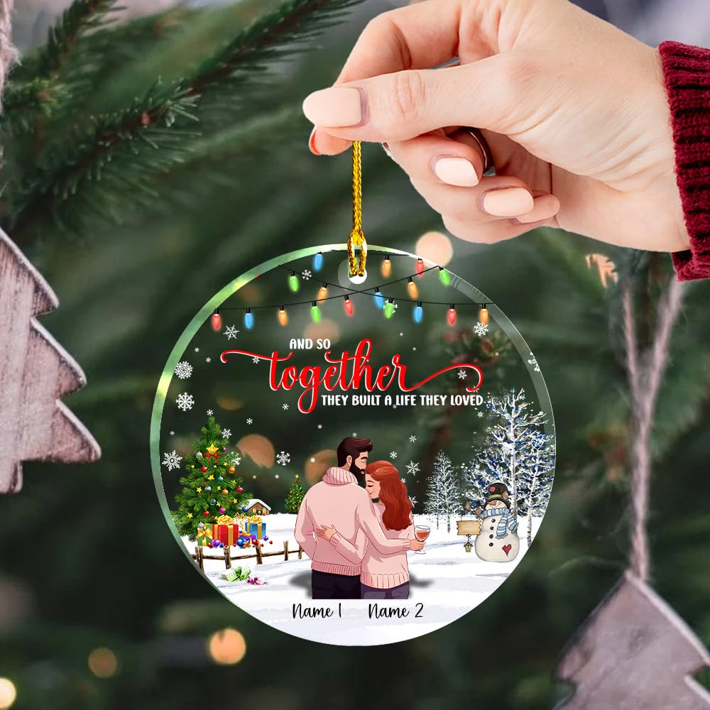 Personal Chic Personalized Christmas Photo Ornaments Polaroid Family ...