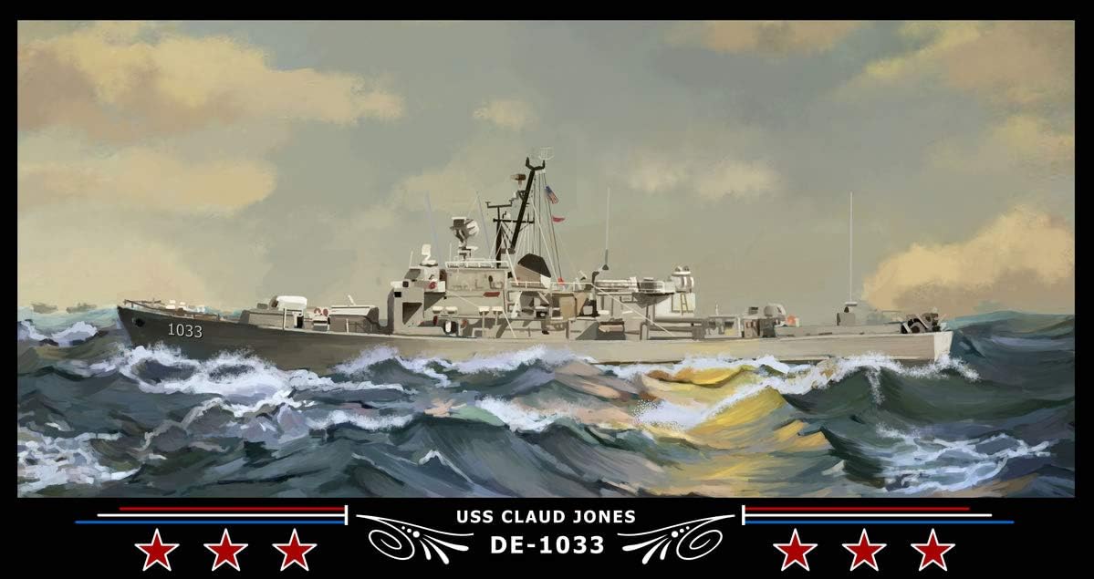 Amazon.com: Navy Emporium USS Claud Jones DE-1033 Art Print: Posters ...