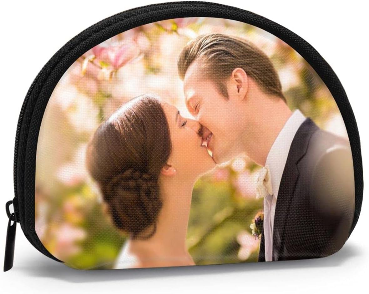 Amazon.com: FUNNLY Custom Coin Purse Personalized Coin Purse PU Leather ...