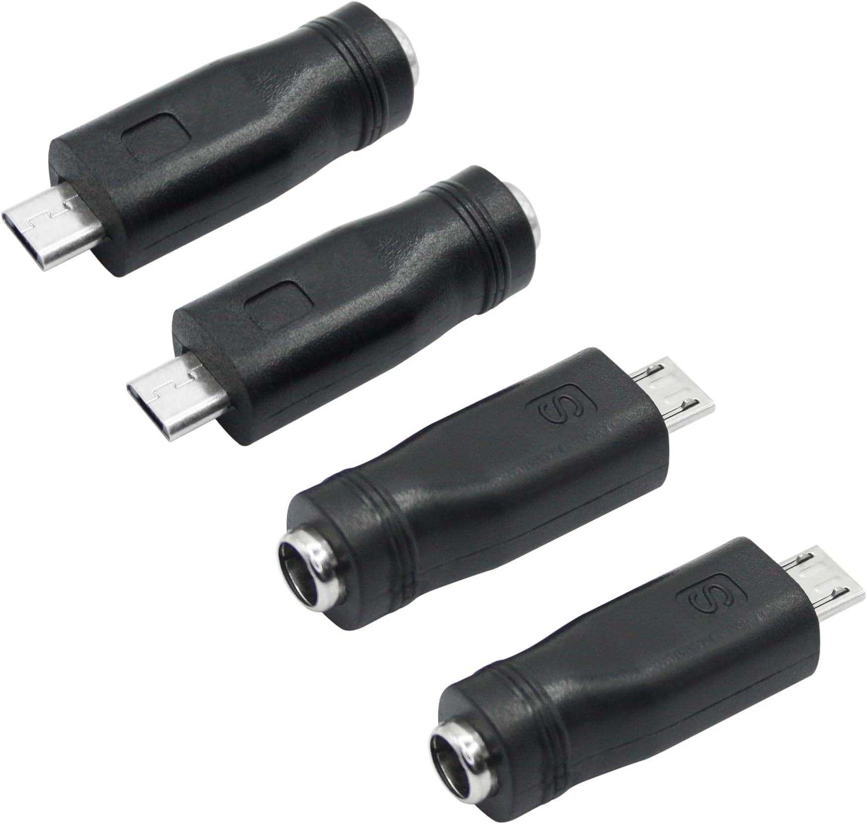 Amazon.com: DC 5.5mm x 2.1mm to Micro USB Adapter, 5V DC 5521 Female to ...