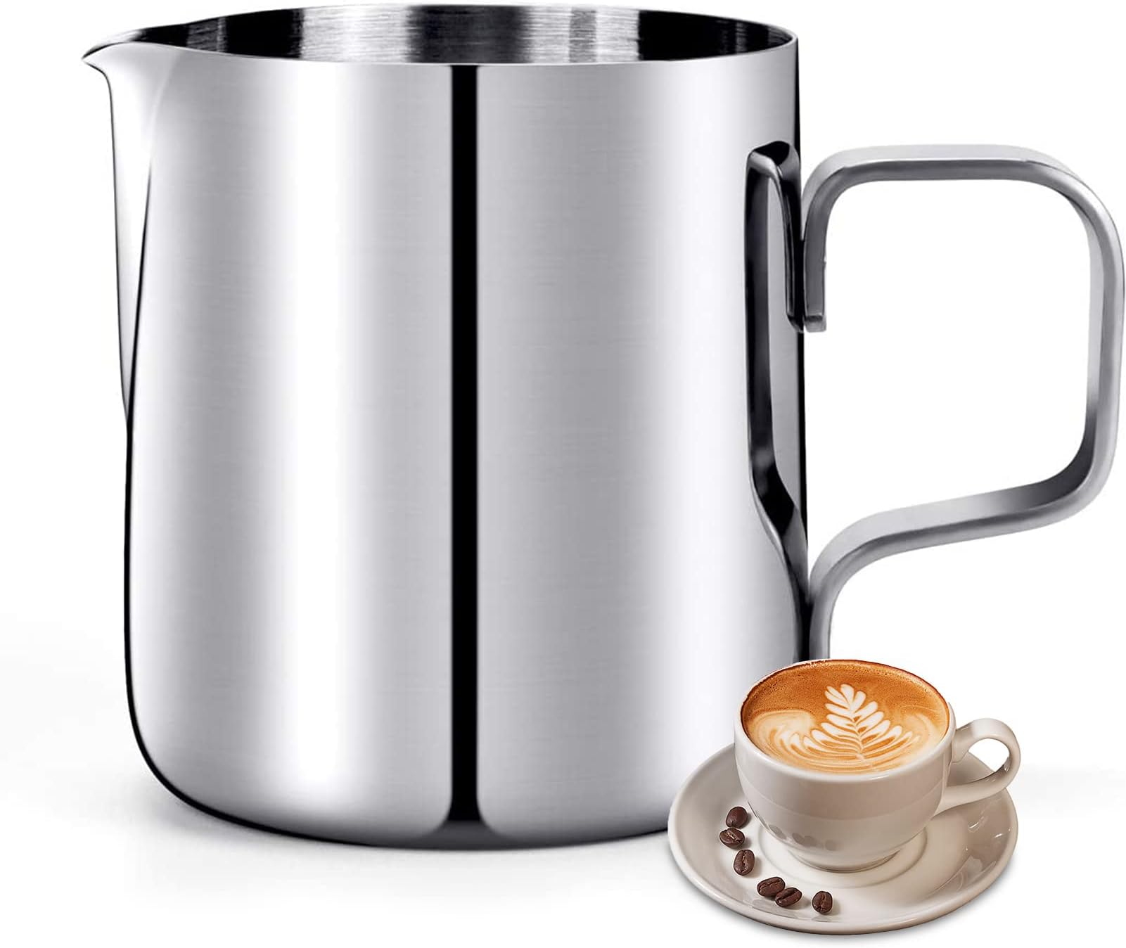 Amazon.com: Dailyart Milk Frothing Pitcher 8.5OZ/250ml - 304 Stainless ...