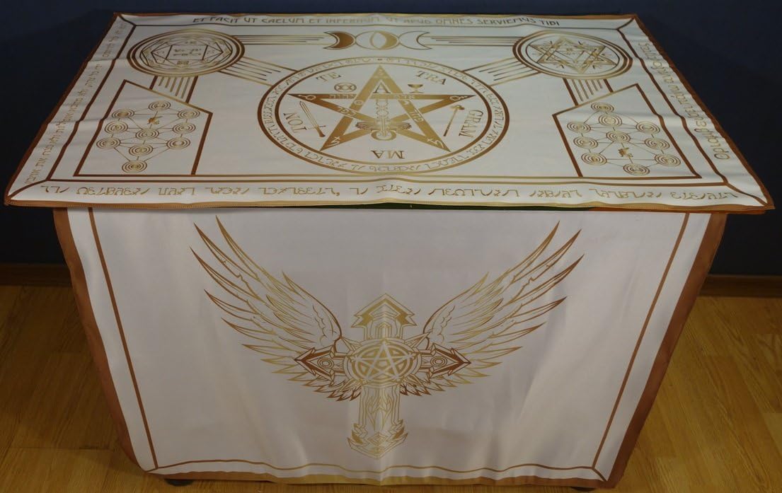 Amazon.com: Wizard Cloth Altar Ceremonial Magic Versión Blanca ...