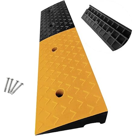Rubber Kerb Ramp, Driveway Pavement Wedge Ramp for Cars (100mm or 150mm ...